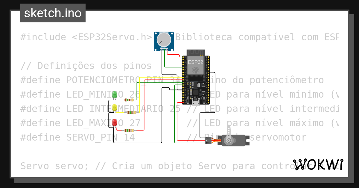 Caixa De Agua 2 Com Valvula Servo Wokwi Esp32 Stm32 Arduino Simulator
