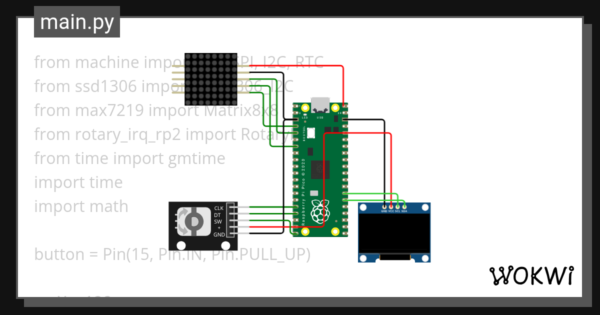 matrix-timer - Wokwi ESP32, STM32, Arduino Simulator