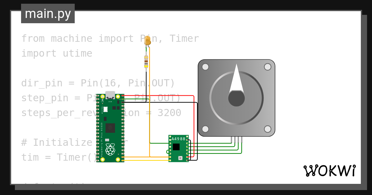 Stepper Nema Test Wokwi Esp32 Stm32 Arduino Simulator