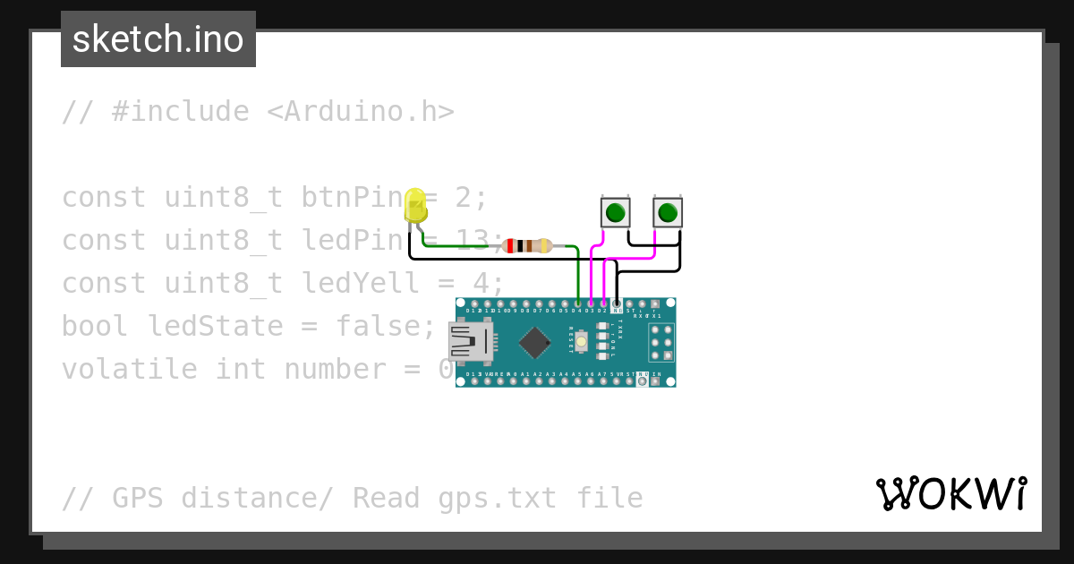 Gpsdistance Wokwi Esp32 Stm32 Arduino Simulator