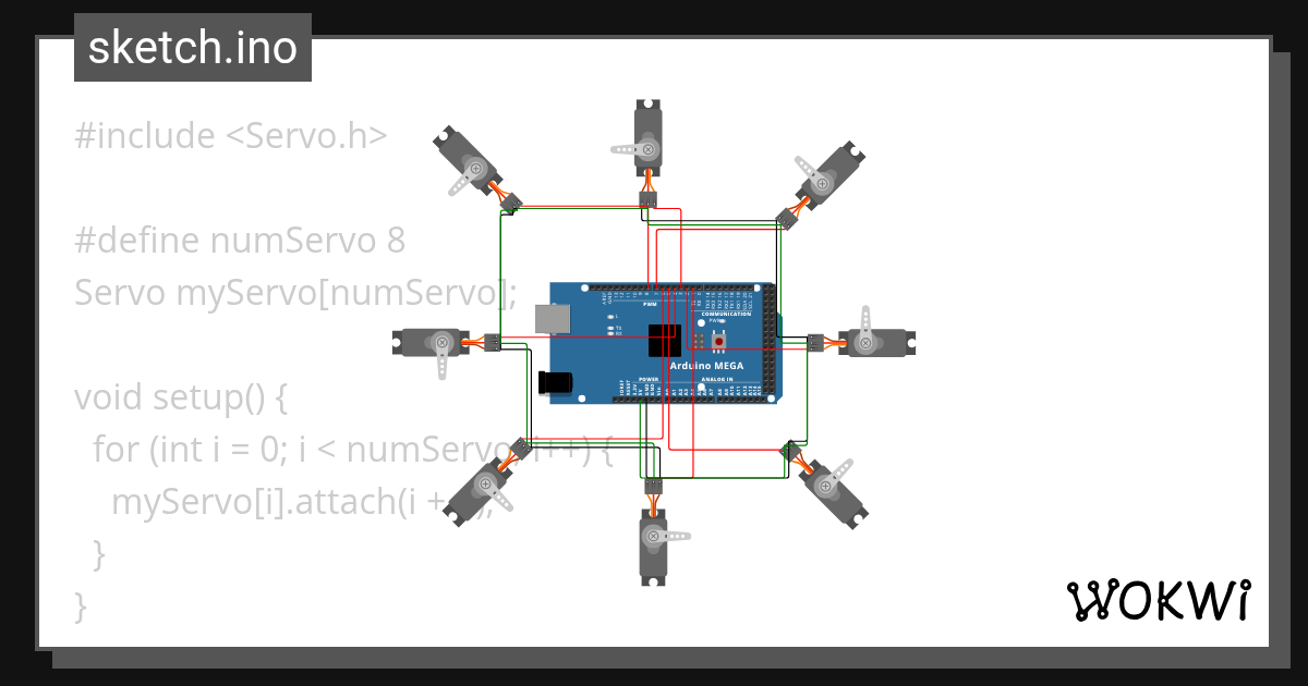 Dancing_Servos Copy - Wokwi ESP32, STM32, Arduino Simulator