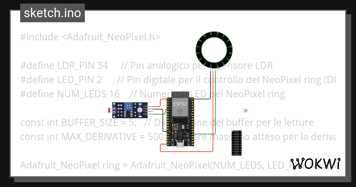 ldr - Wokwi ESP32, STM32, Arduino Simulator