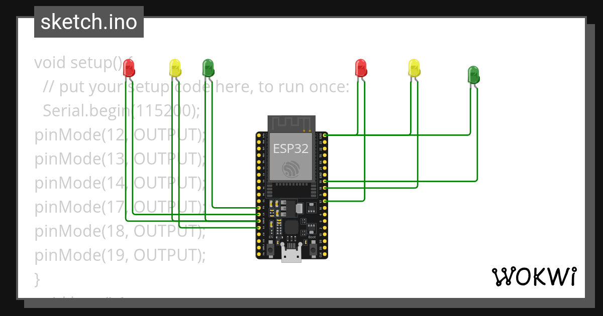 Task-4 - Wokwi ESP32, STM32, Arduino Simulator