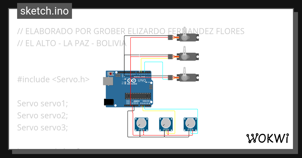 Controldeservoconpotenciometros Wokwi Esp32 Stm32 Arduino Simulator 