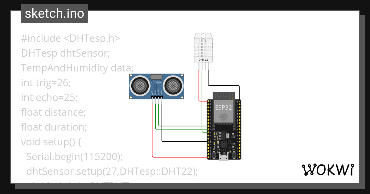 dhtsensor - Wokwi ESP32, STM32, Arduino Simulator