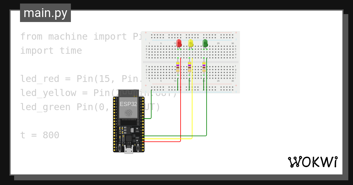 跑马灯 Copy 2 Wokwi Esp32 Stm32 Arduino Simulator
