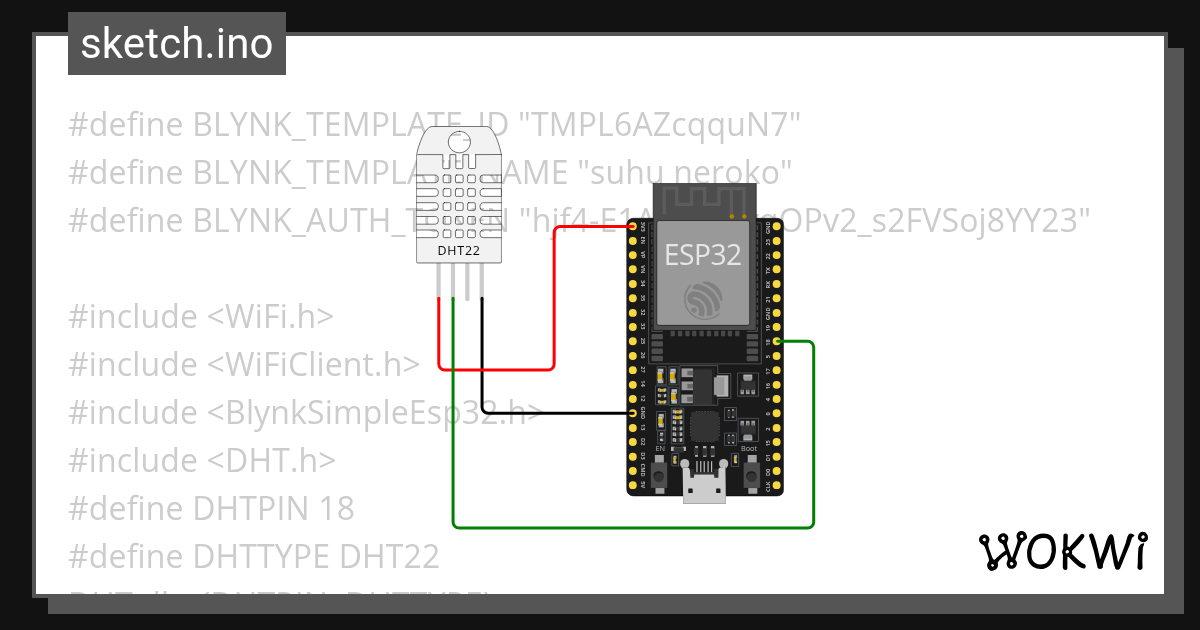 Blynk X awikwok - Wokwi ESP32, STM32, Arduino Simulator