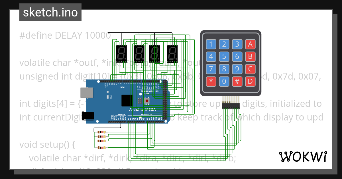 ESP_SEVEN_SEGMENT_KEYPAD_ - Wokwi ESP32, STM32, Arduino Simulator