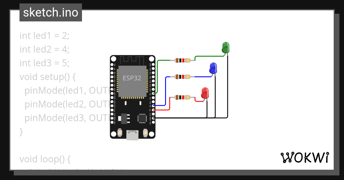 practica 4 - Wokwi ESP32, STM32, Arduino Simulator