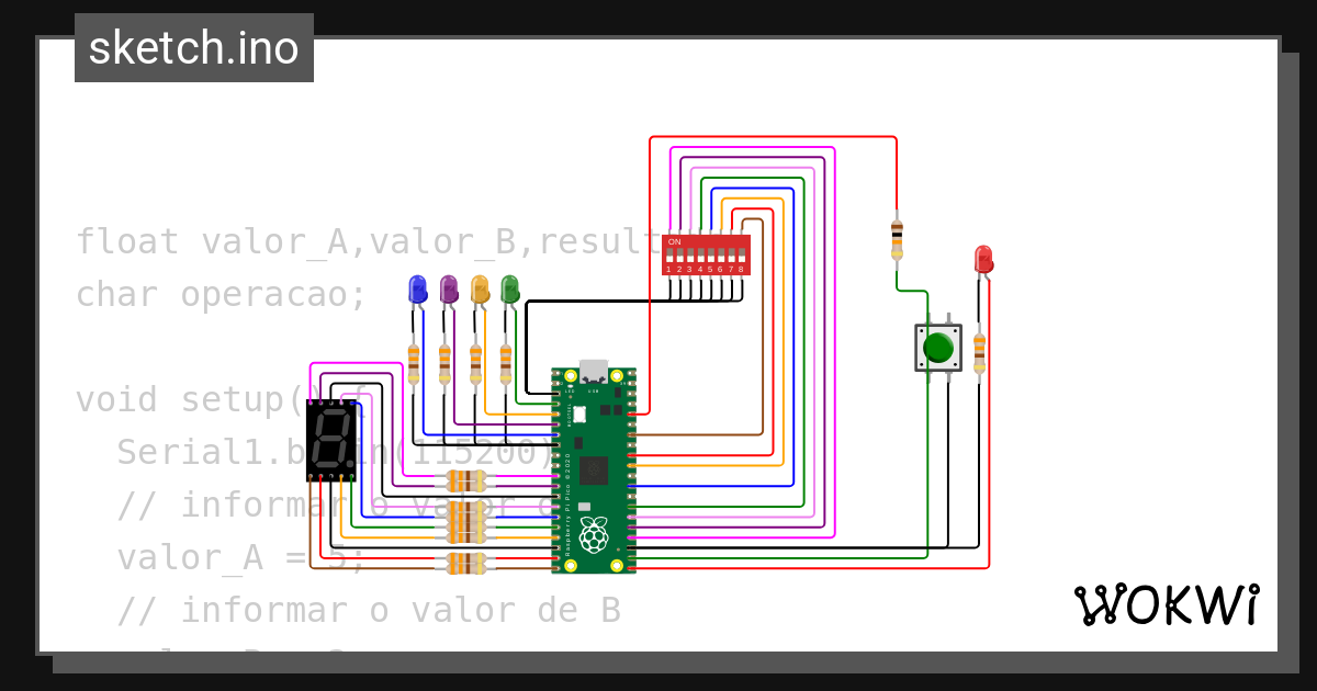 Fateceleltpoperadores Logicos Calculadorasimples Wokwi Esp32 Stm32 Arduino Simulator 7353