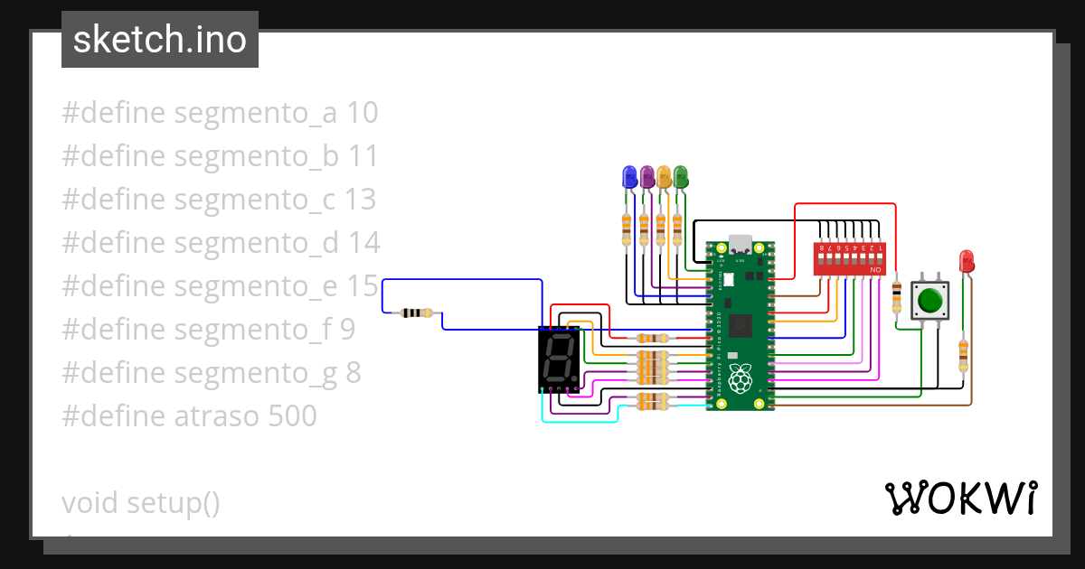 Display 7 segmentos Copy - Wokwi ESP32, STM32, Arduino Simulator