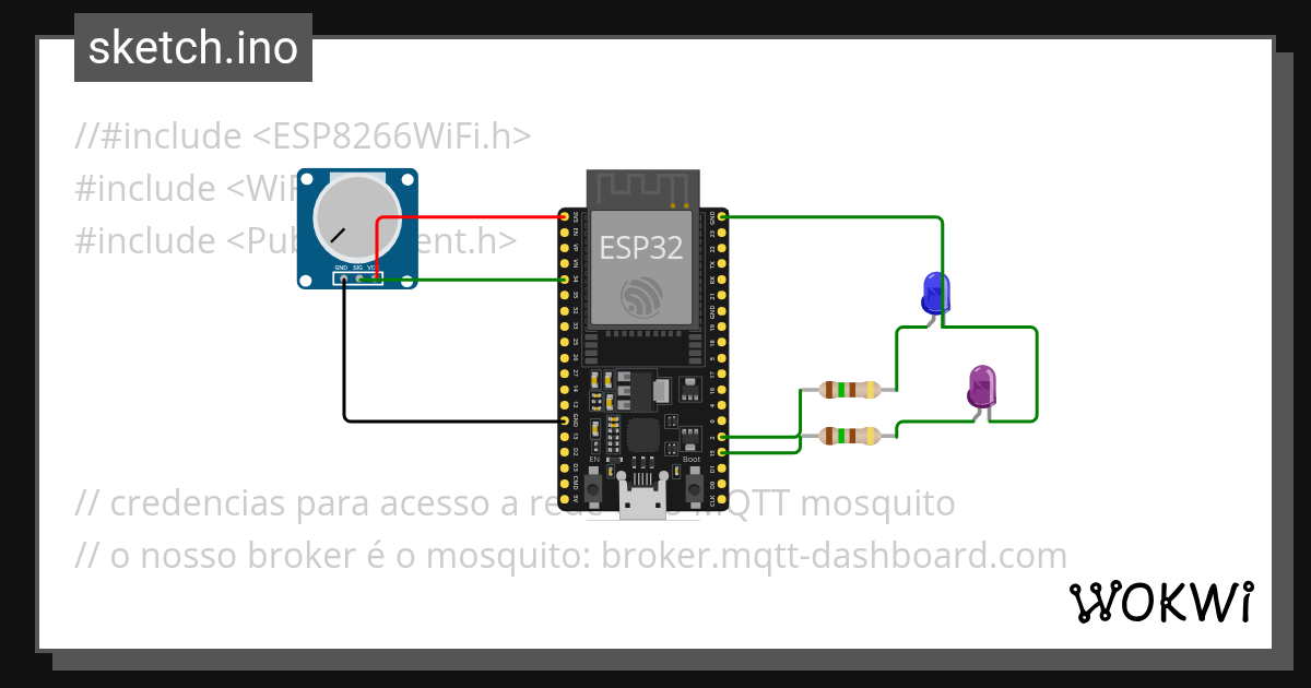 IOT1 - Wokwi ESP32, STM32, Arduino Simulator