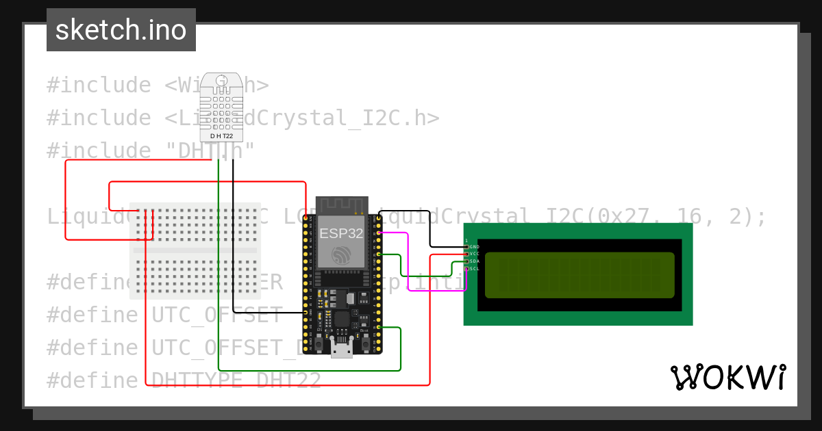 Pruebalcddht22 Wokwi Esp32 Stm32 Arduino Simulator 5324