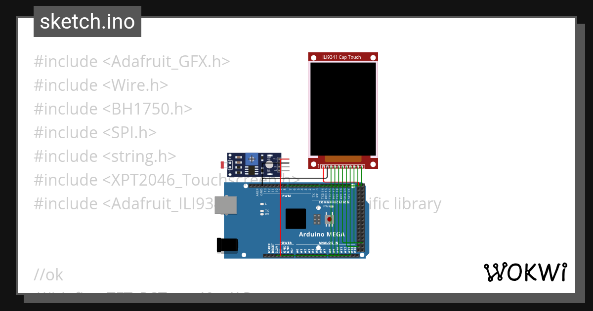 Moj wyswietlacz - Wokwi ESP32, STM32, Arduino Simulator