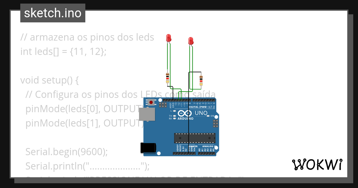 Entradas de valor - Wokwi ESP32, STM32, Arduino Simulator Entradas de valor - Wokwi ESP32, STM32, Arduino Simulator