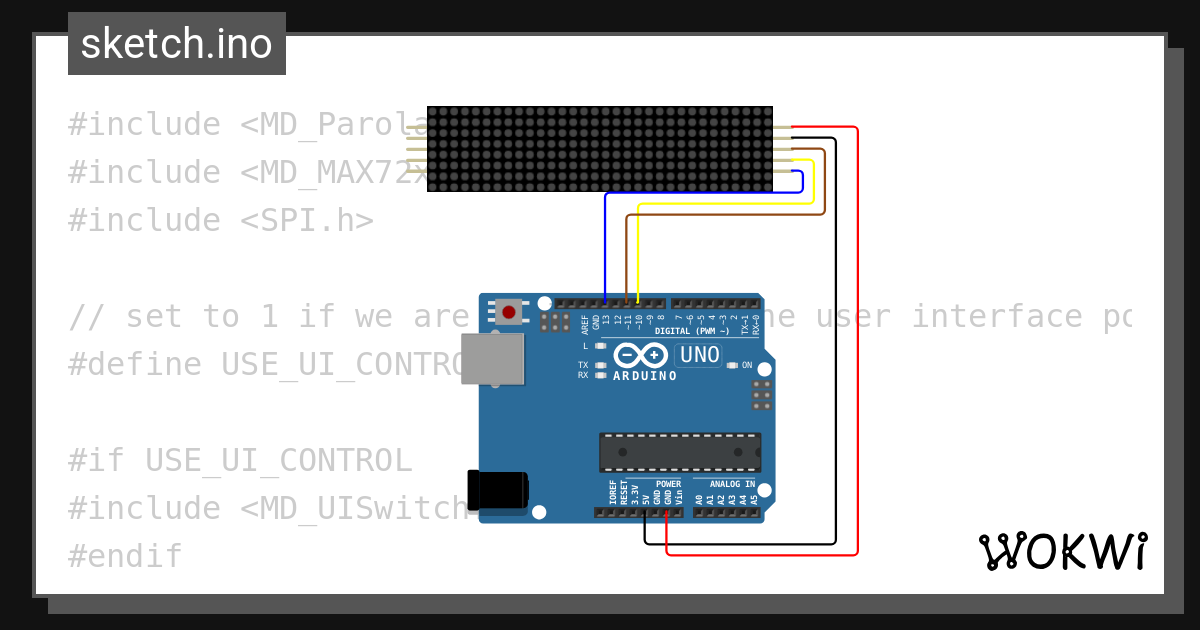 Maudy Gita Kurniawan16 Running Text Wokwi Esp32 Stm32 Arduino Simulator