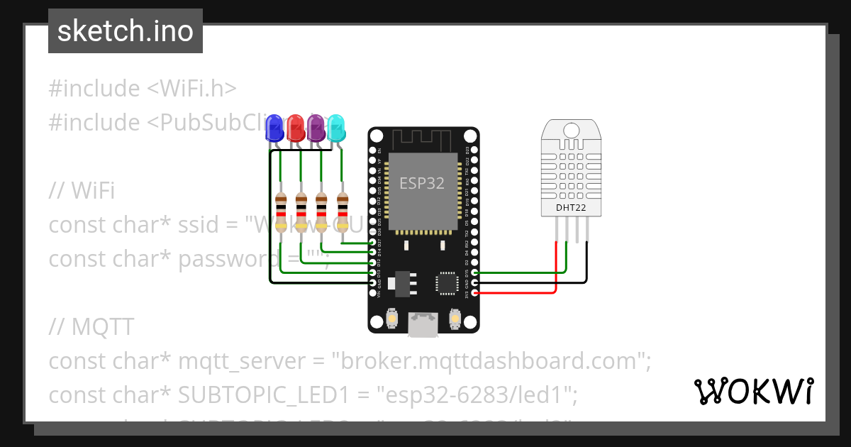 Project - 9 - Wokwi ESP32, STM32, Arduino Simulator