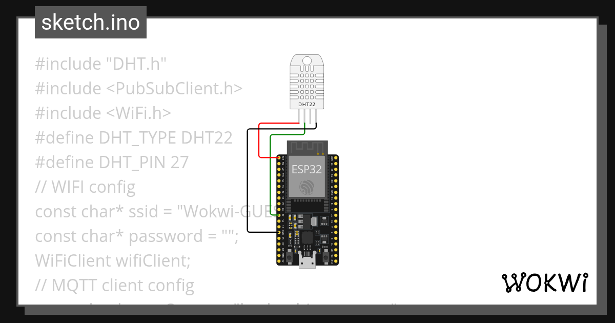 Pub Tem Hem Learn JustGage - Wokwi ESP32, STM32, Arduino Simulator