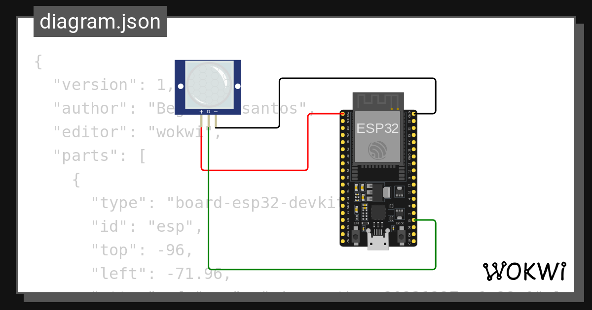 Pir Wokwi Esp32 Stm32 Arduino Simulator 7866