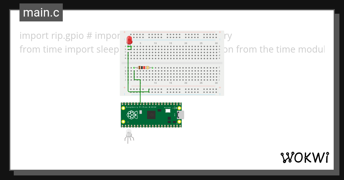 Pi Pico Sdk Blink Copy Wokwi Esp32 Stm32 Arduino Simulator 