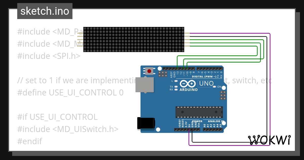 project dot matriks_abdia wafa_XII B - Wokwi ESP32, STM32, Arduino Simulator