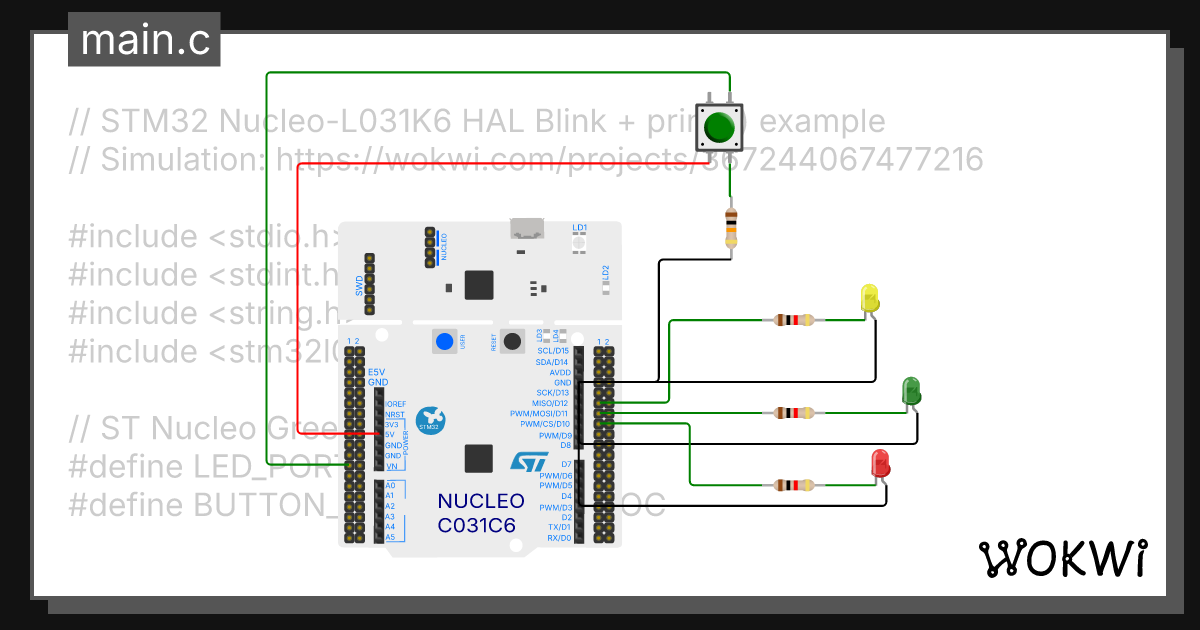 ST Nucleo L031 - HAL Copy - Wokwi ESP32, STM32, Arduino Simulator