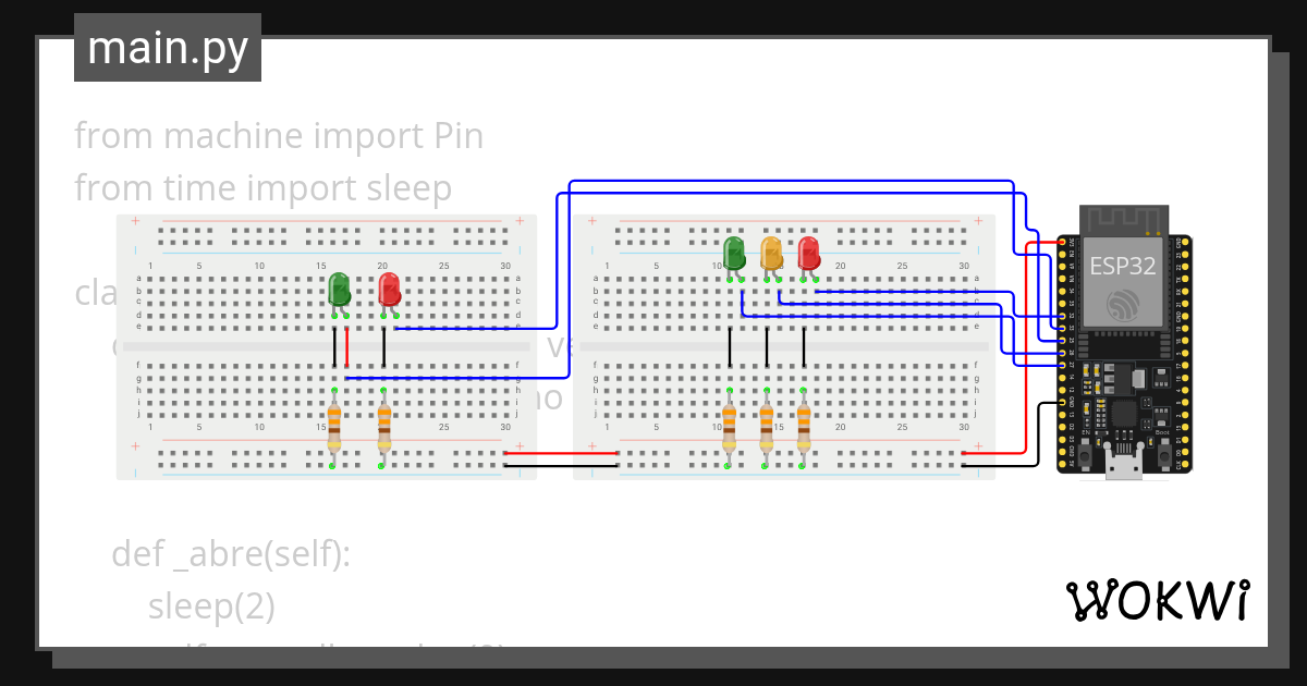 semaforo_simples - Wokwi ESP32, STM32, Arduino Simulator
