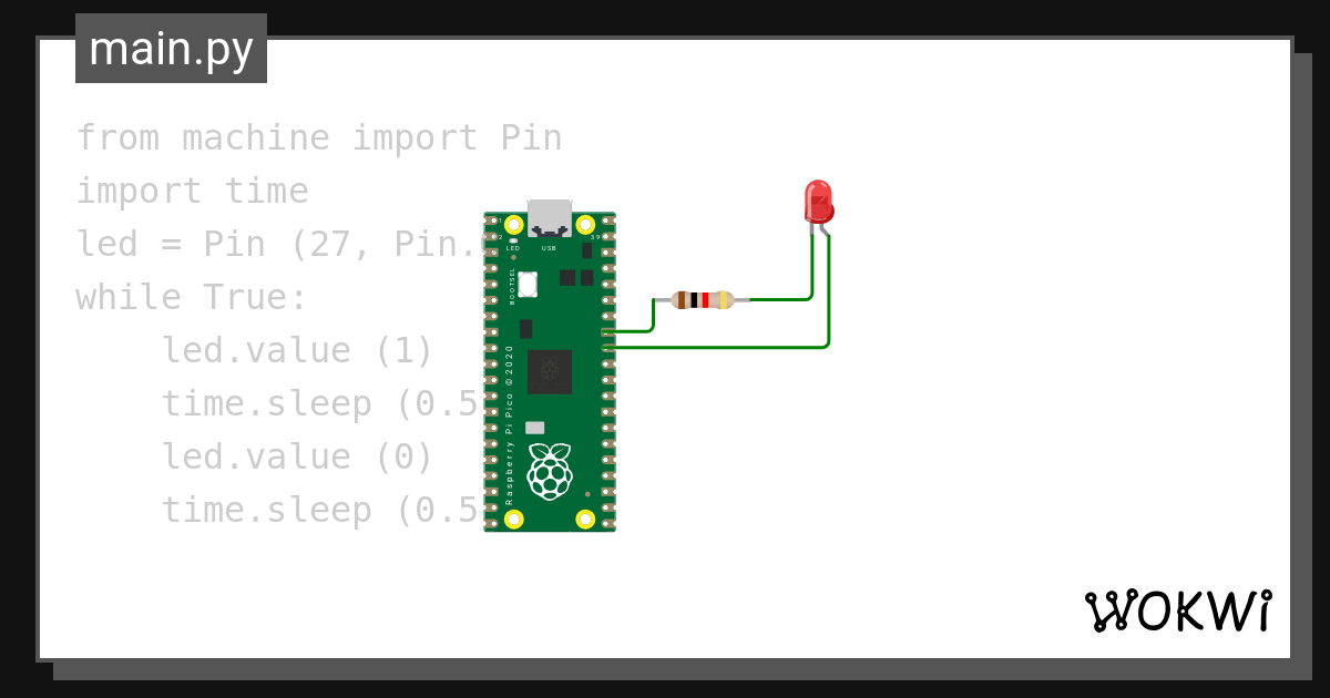Angel Eduardo Led Intermitente Wokwi Esp32 Stm32 Arduino Simulator 7469