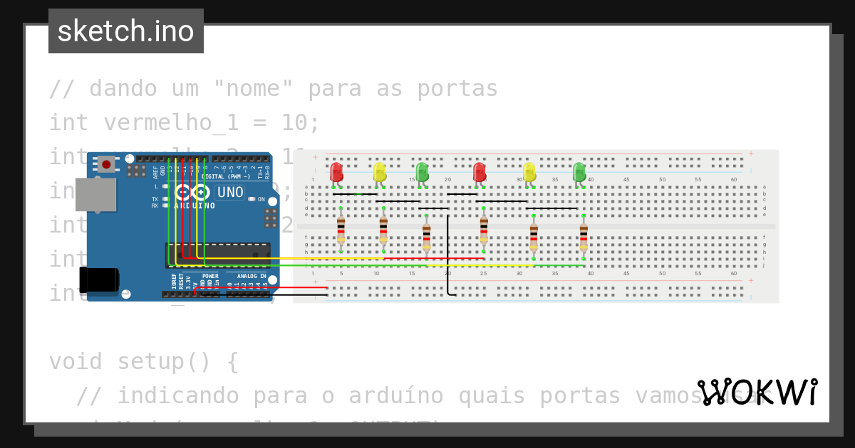 Cruzamento Wokwi Esp32 Stm32 Arduino Simulator