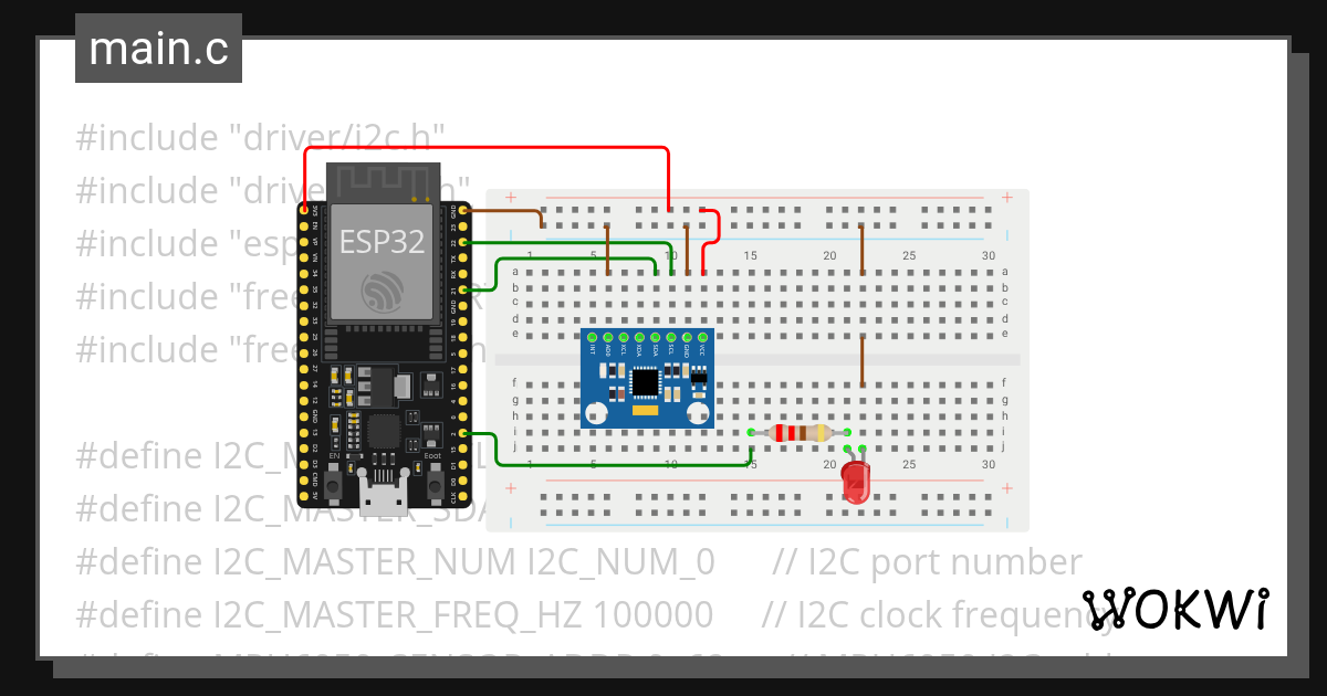 gy-521HareketSensoruIleLedyakma - Wokwi ESP32, STM32, Arduino Simulator