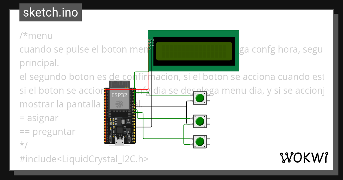 prueba menu Copy (3) - Wokwi ESP32, STM32, Arduino Simulator