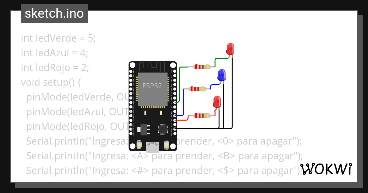 Practica 08 - Wokwi ESP32, STM32, Arduino Simulator