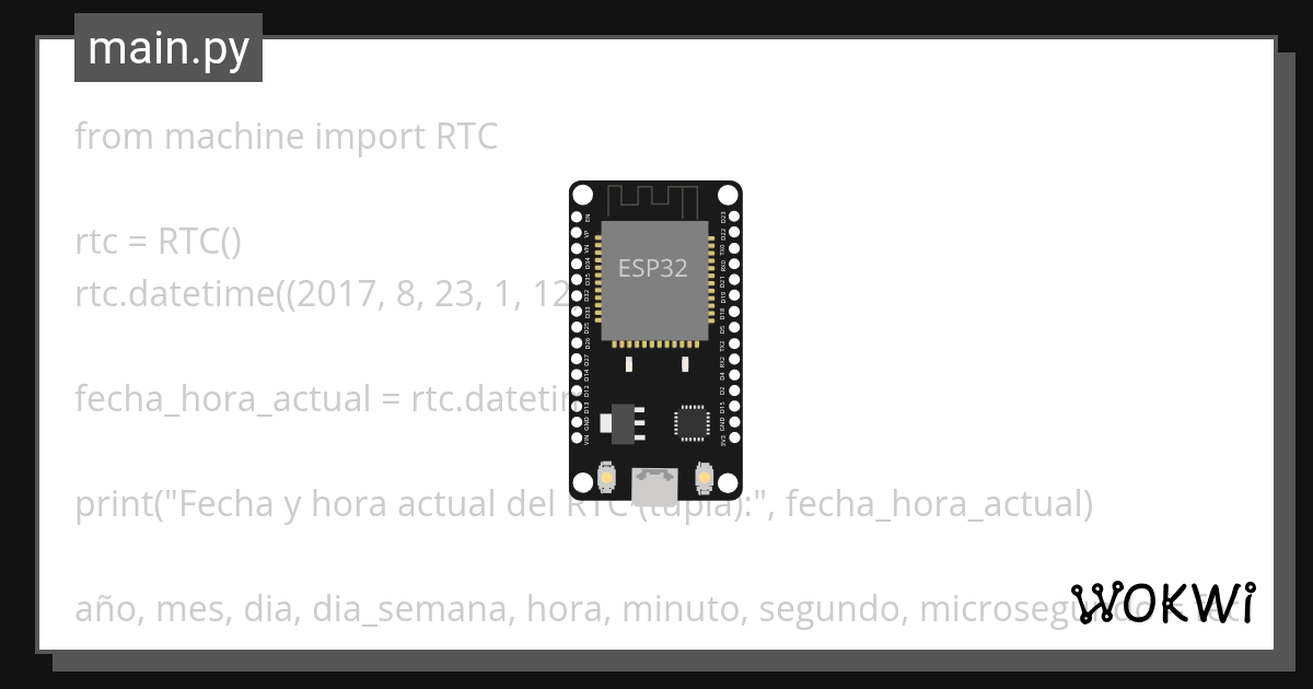 Rtc Wokwi Esp32 Stm32 Arduino Simulator 