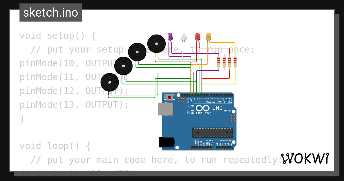 Lampu Led Kelap Kelip Wokwi Esp32 Stm32 Arduino Simulator 8928