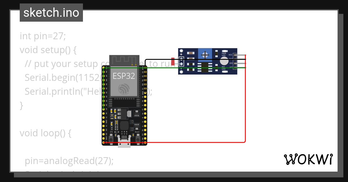 LDR pin - Wokwi ESP32, STM32, Arduino Simulator