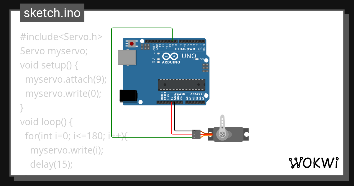 Servo Motor Control 51 Wokwi Esp32 Stm32 Arduino Simulator 