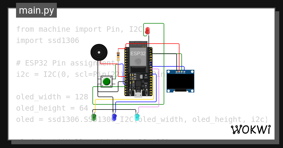 esp32-micropython-ssd1306 Copy - Wokwi ESP32, STM32, Arduino Simulator esp32-micropython-ssd1306 Copy - Wokwi ESP32, STM32, Arduino Simulator
