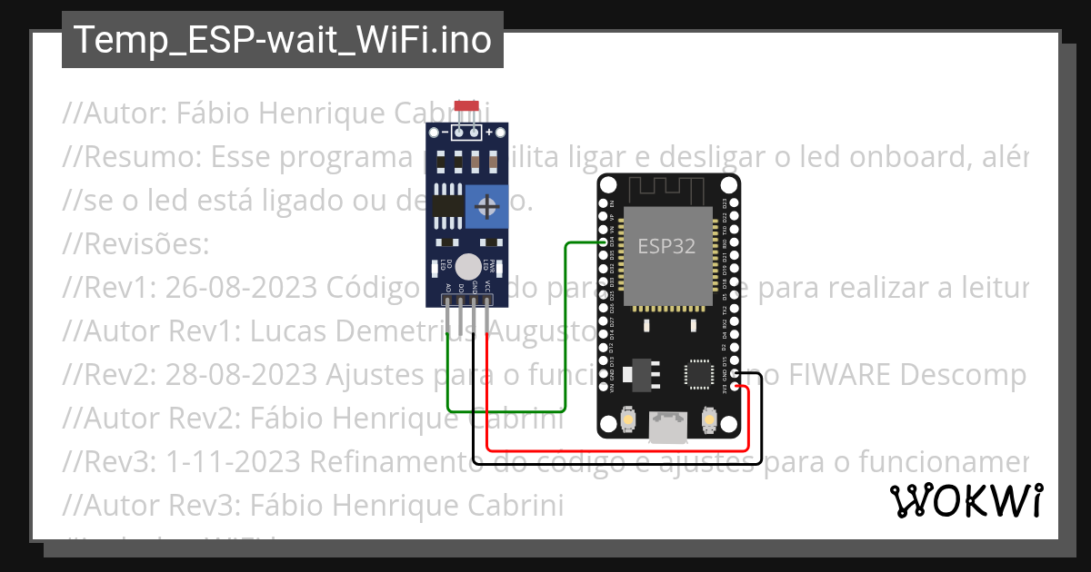 Esp32 - luminosidade - Wokwi ESP32, STM32, Arduino Simulator