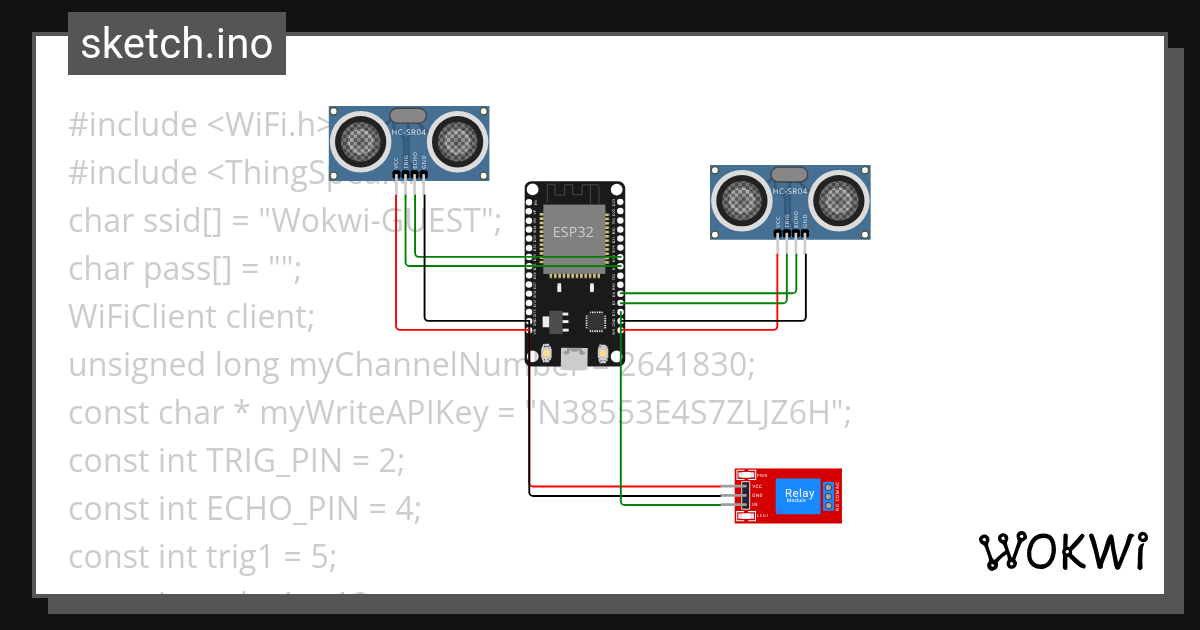 Ramya resorvoir automation - Wokwi ESP32, STM32, Arduino Simulator