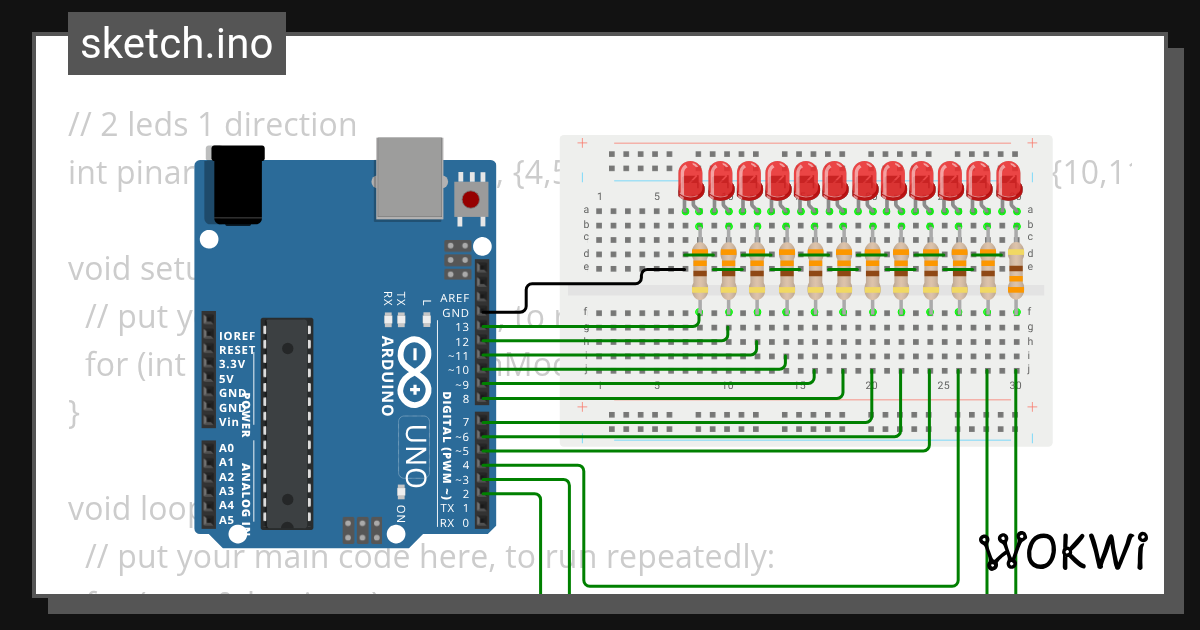 foreach loop multimedial melladia - Wokwi ESP32, STM32, Arduino Simulator