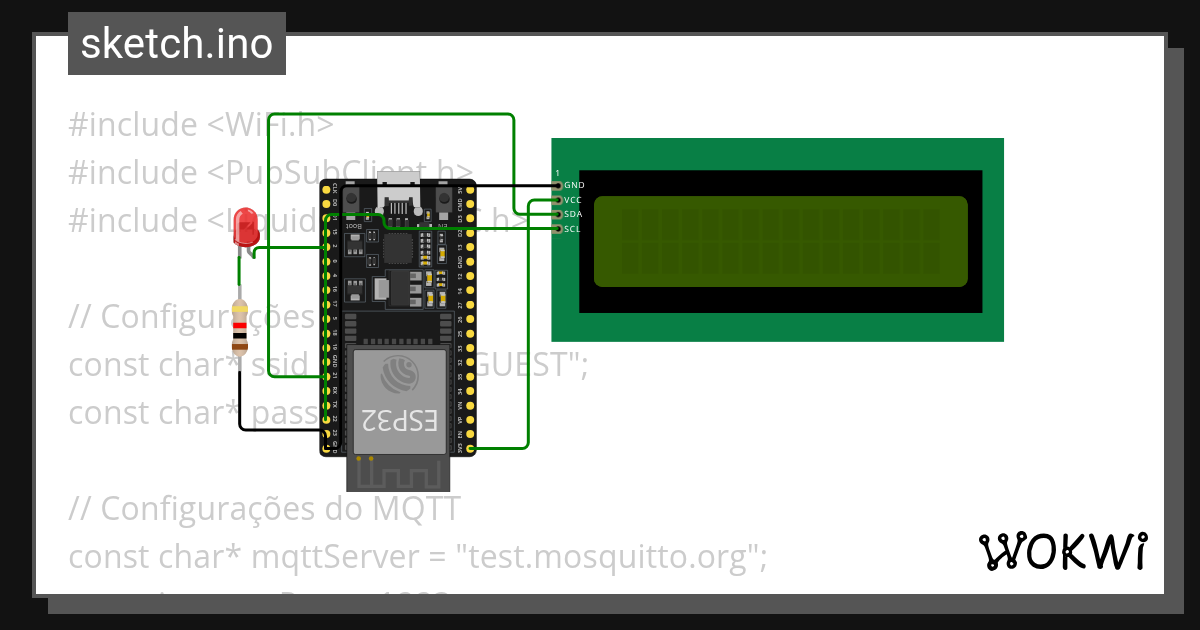 Projeto 2 - Wokwi ESP32, STM32, Arduino Simulator