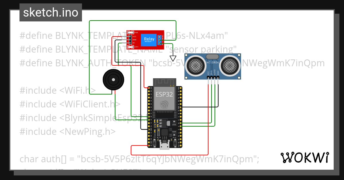 sensor parking - Wokwi ESP32, STM32, Arduino Simulator