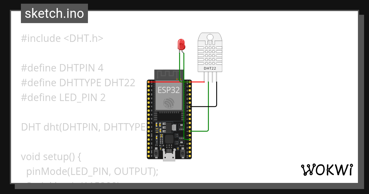 BT4: Gửi dữ liệu nhiệt độ và độ ẩm định kỳ qua UART và điều khiển LED bằng UART (sử dụng DHT22 ...