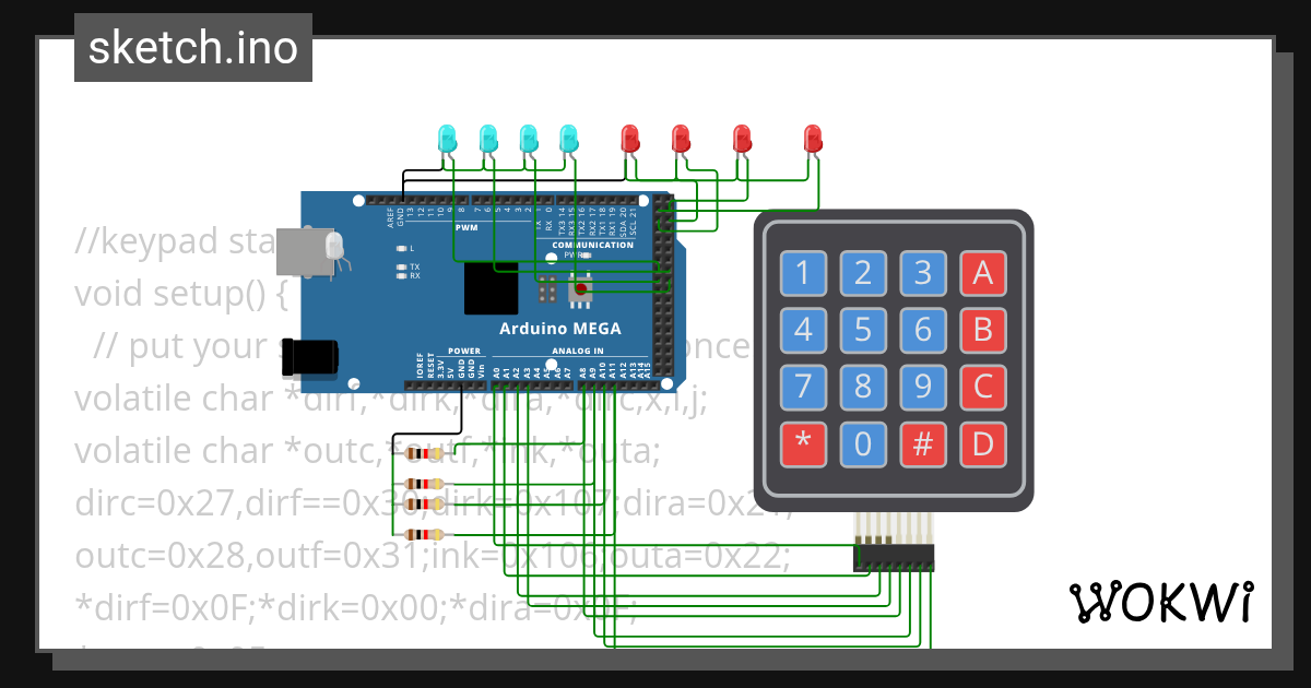 keypad_standing_algorithm - Wokwi ESP32, STM32, Arduino Simulator