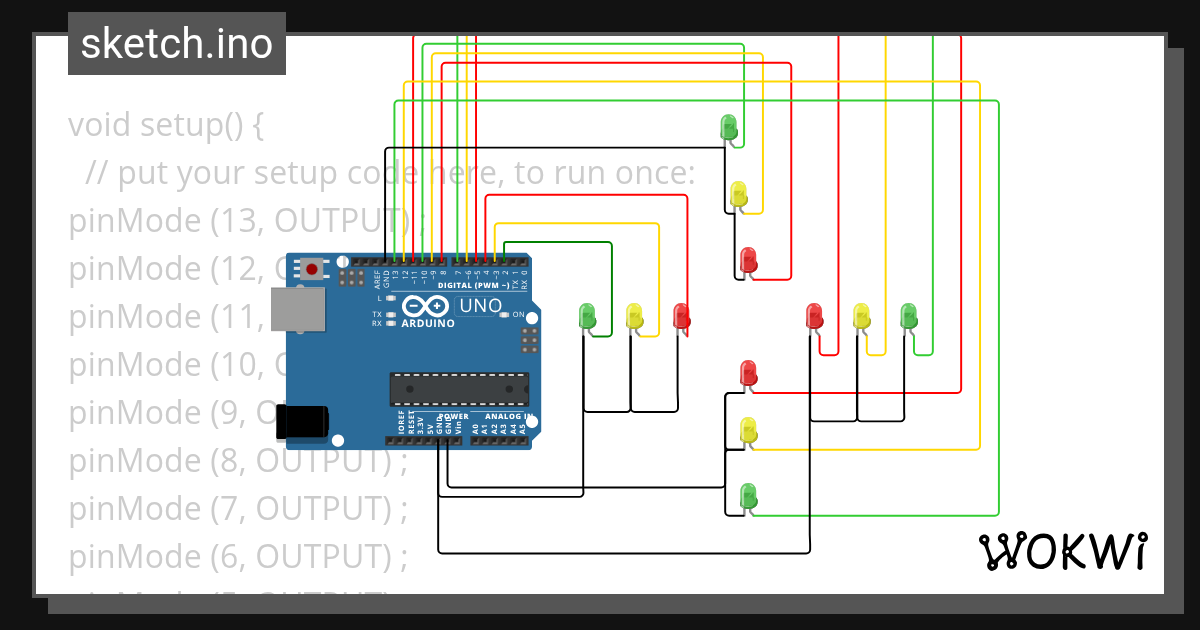 Traffic Light 2 Muhammad Riswandy - Wokwi ESP32, STM32, Arduino Simulator