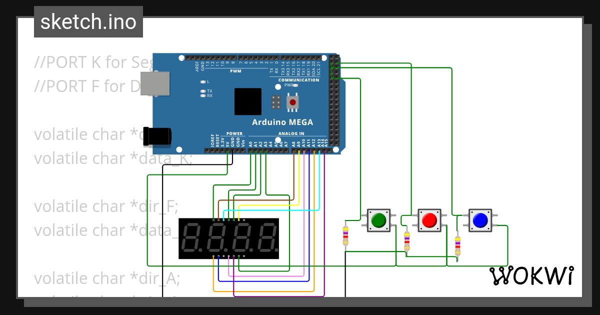 Sven Segment 4 Digits Wokwi Esp32 Stm32 Arduino Simulator 5338