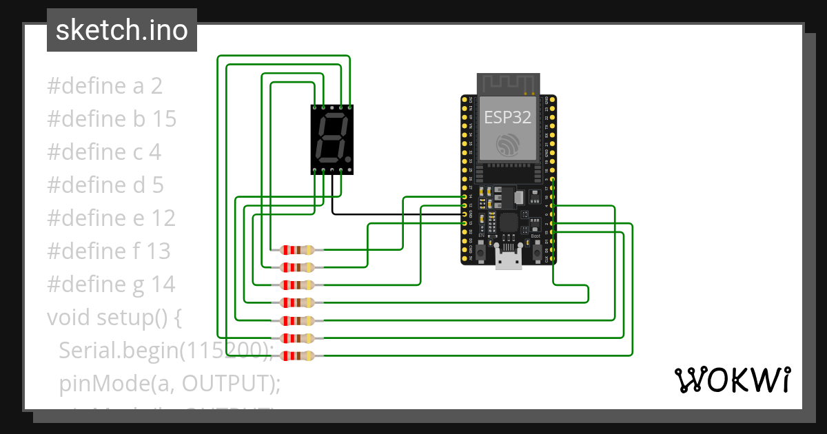 Ejercicio 1 1/09/2024 - Wokwi ESP32, STM32, Arduino Simulator