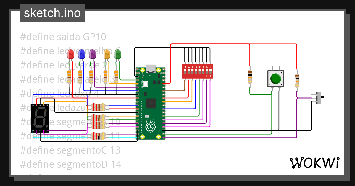 Ele_LTP_Placa_Digital CHAVE - Wokwi ESP32, STM32, Arduino Simulator