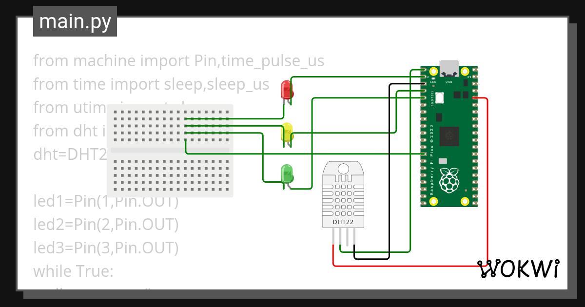 pract8.py - Wokwi ESP32, STM32, Arduino Simulator