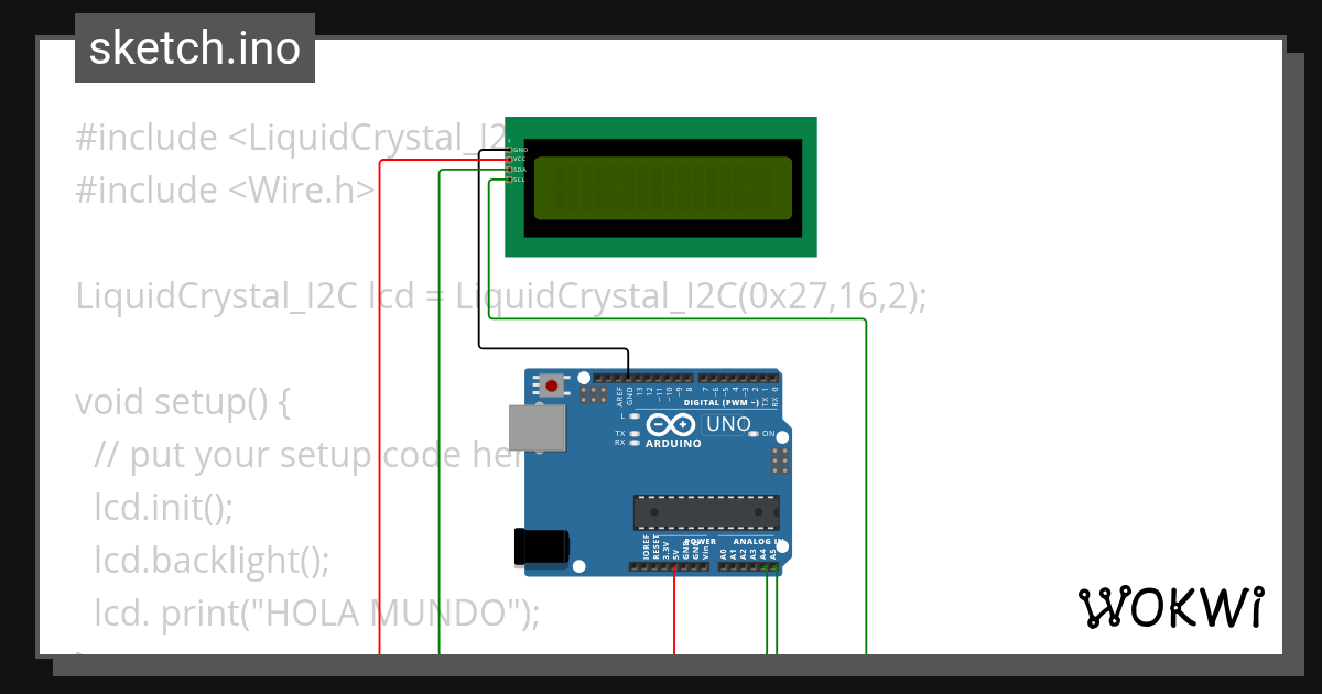 I2c Lcd Wokwi Esp32 Stm32 Arduino Simulator